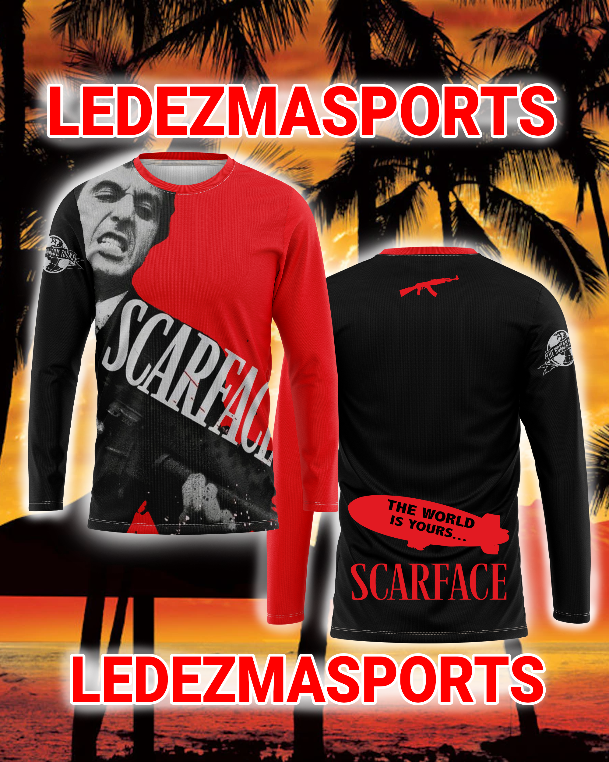 SCARFACE LONGSLEEVE – Ledezma Sports